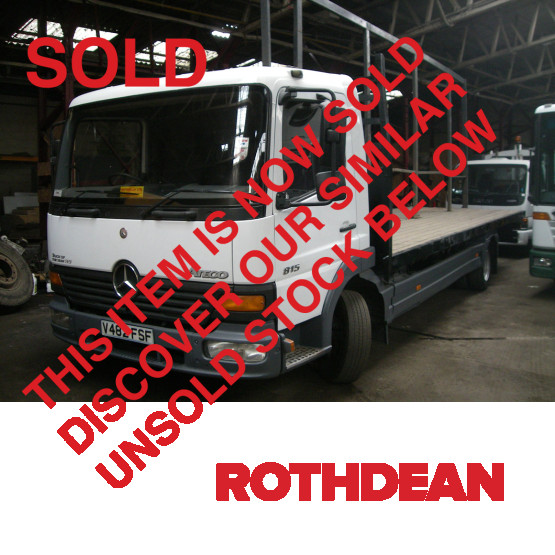2000 MERCEDES 815 ATEGO in Flatbed/Beavertail Rigid Vehicles - Rothdean ...
